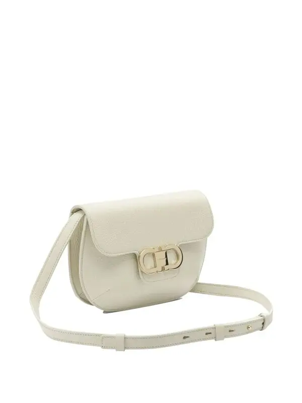 FERRAGAMO Grained Leather Satchel Bag