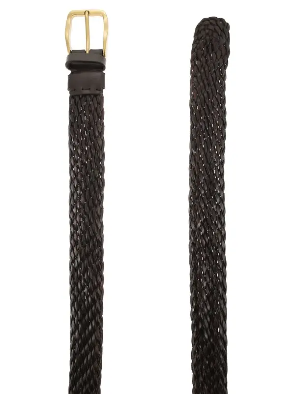 Brunello Cucinelli Braided Calfskin Belt