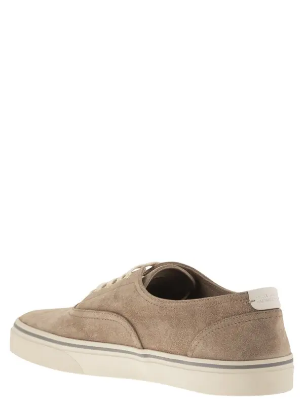 Brunello Cucinelli Reversed Calfskin Lace-up Trainers