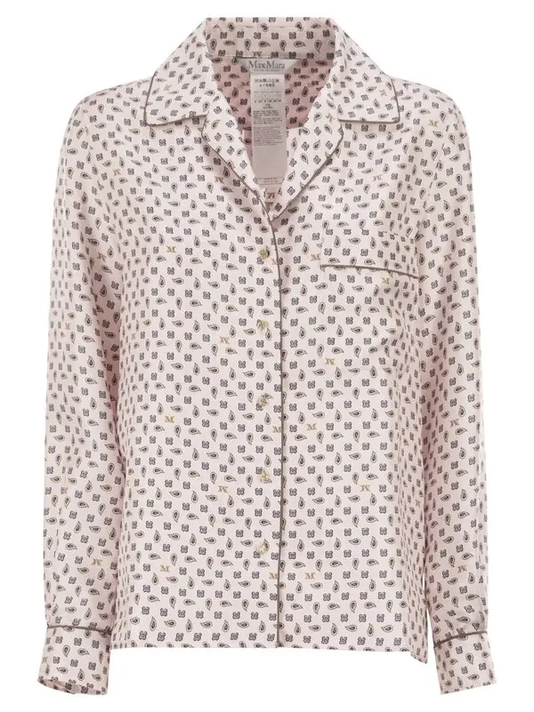 Max Mara Printed Silk Shirt - Pink