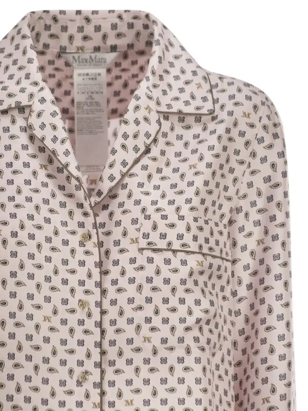 Max Mara Printed Silk Shirt - Pink