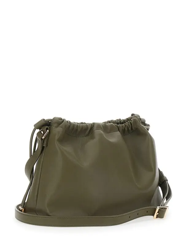 A.p.c. Sac Ninon Crossbody Bag With Drawstring Closure - Green