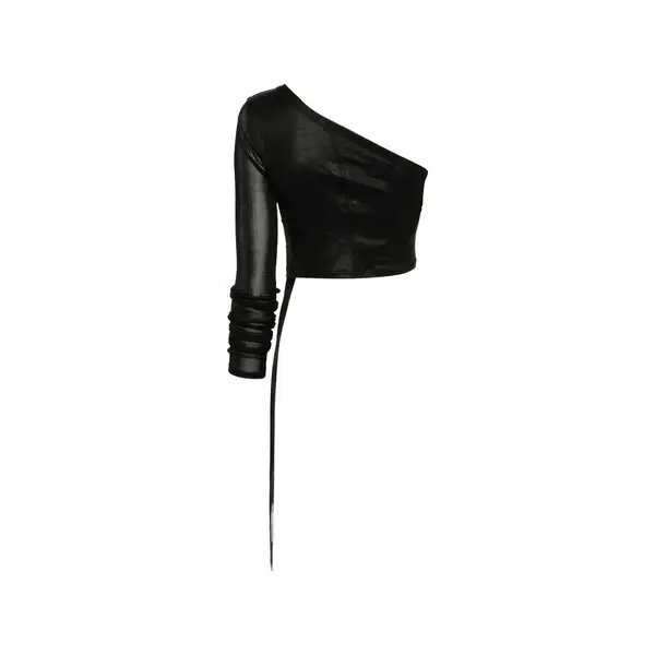 Rick Owens One-shoulder Asymmetric Sleeve Top