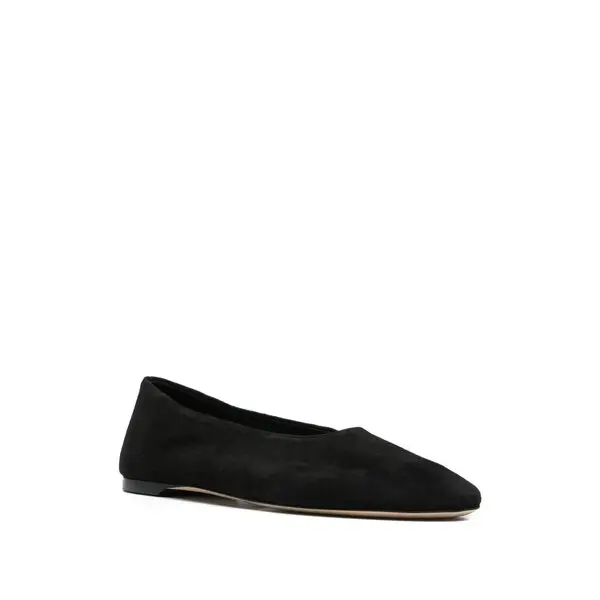TOTEME Ballet Flats In Suede - Black