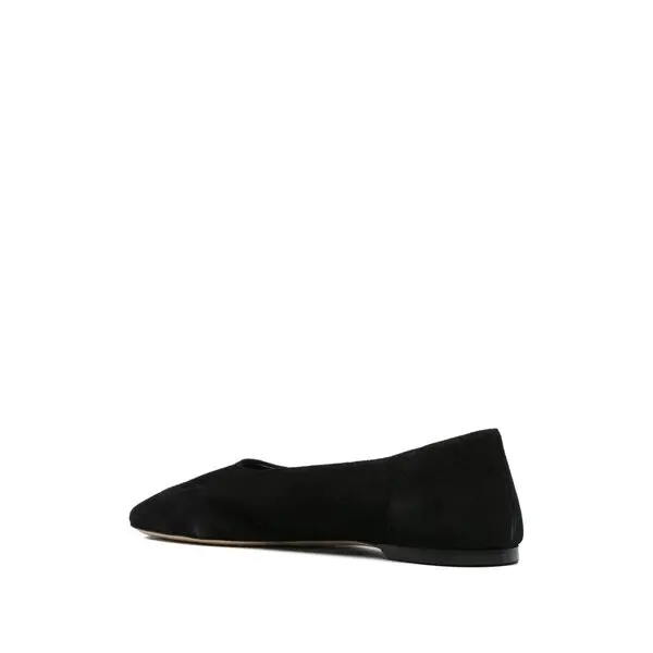 TOTEME Ballet Flats In Suede - Black