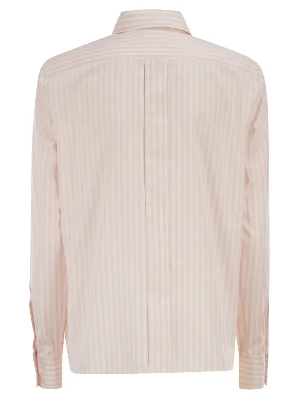 Max Mara Striped Cotton Poplin Shirt