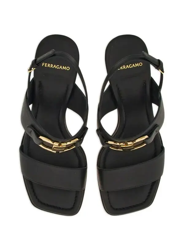 FERRAGAMO Calf Leather Lou 55 Sandals