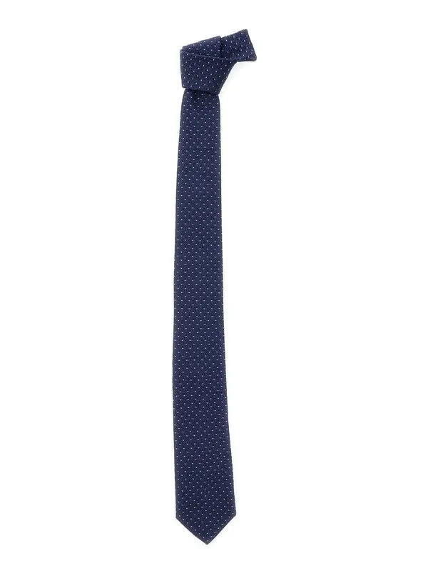 FERRAGAMO Silk Geometric Motif Neck Tie - Multicolor