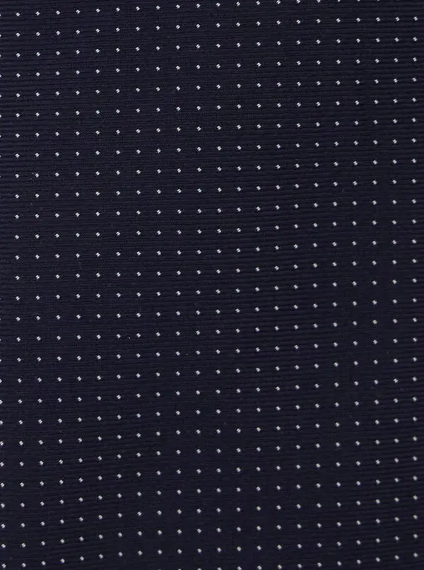 Giorgio Armani Navy Polka Dot Silk Neck Tie
