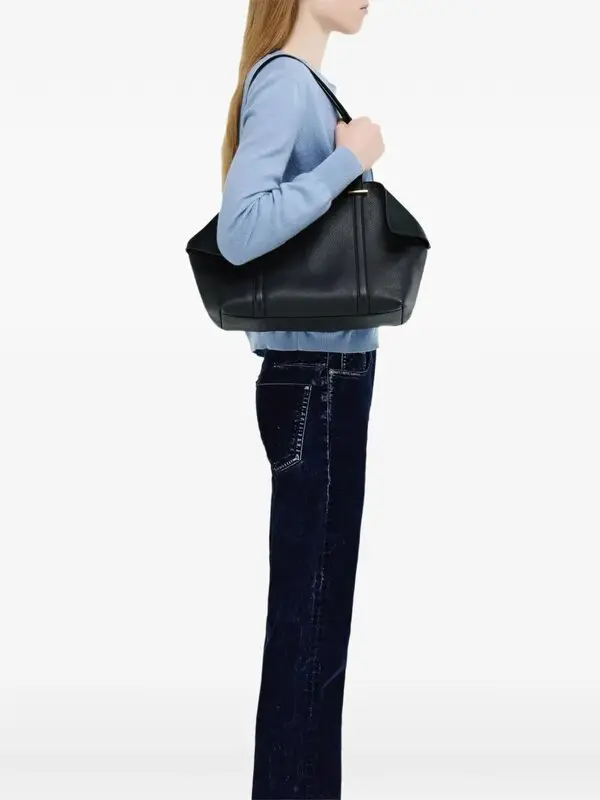 FERRAGAMO Calf Leather Tote Bag - Black