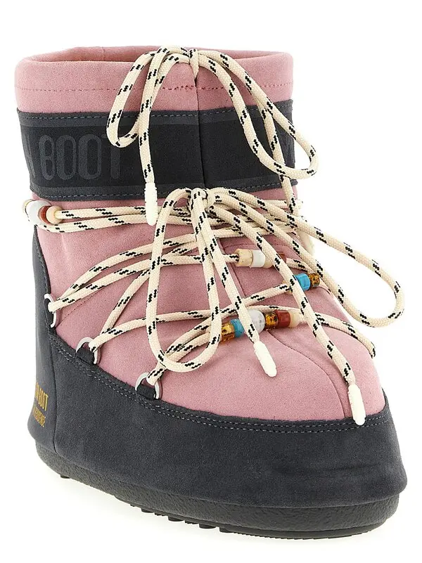Moon Boot X Guest In Residence 'icon Low' Suede Ankle Boots - Multicolor