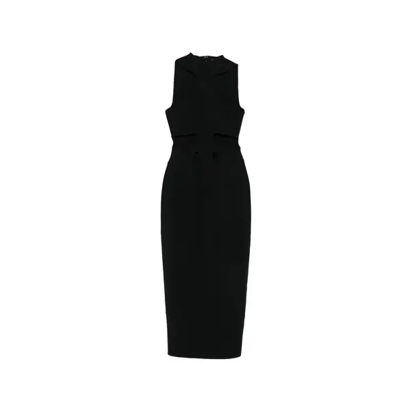Cult Gaia Cut-out High Neck Sleeveless Dress - Black
