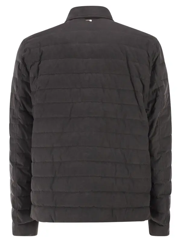 Herno Quilted Cotton Velvet Shacket