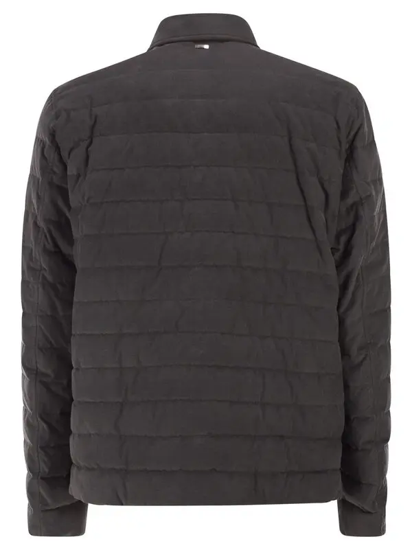 Herno Quilted Cotton Velvet Shacket - Multicolor