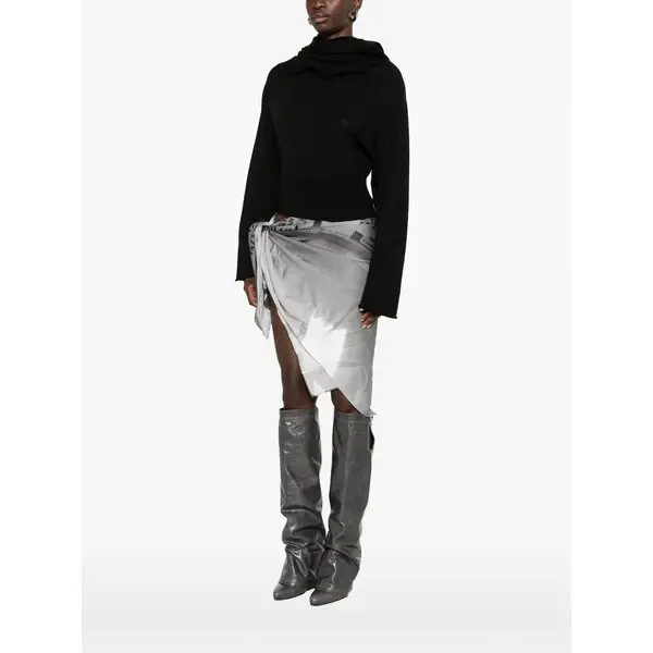 Rick Owens Strapless Tube Style Top With Cut-out Detail