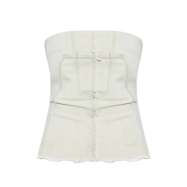 Rick Owens Sleeveless Vest With Drawstring Detail - Cream