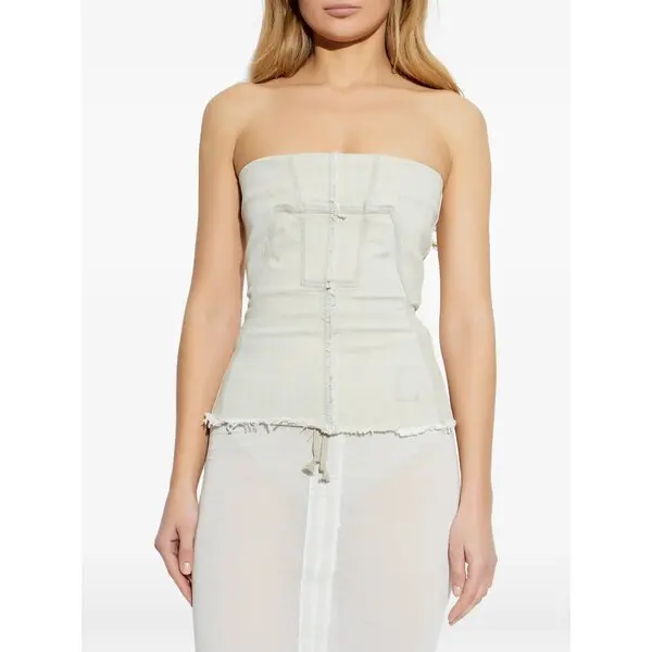 Rick Owens Sleeveless Vest With Drawstring Detail