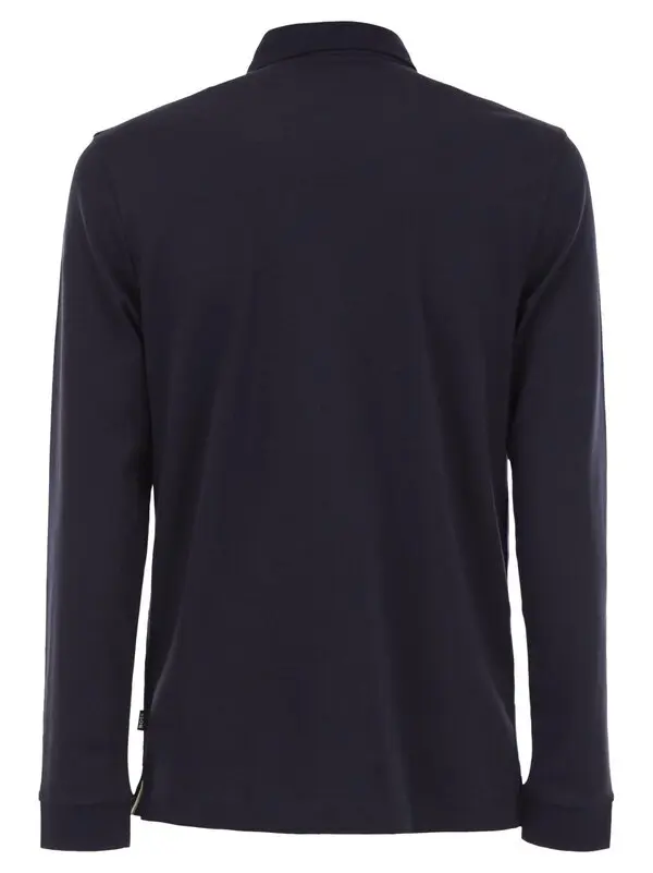 BOSS Regular Fit Polo Shirt In Interlock Cotton - Blue