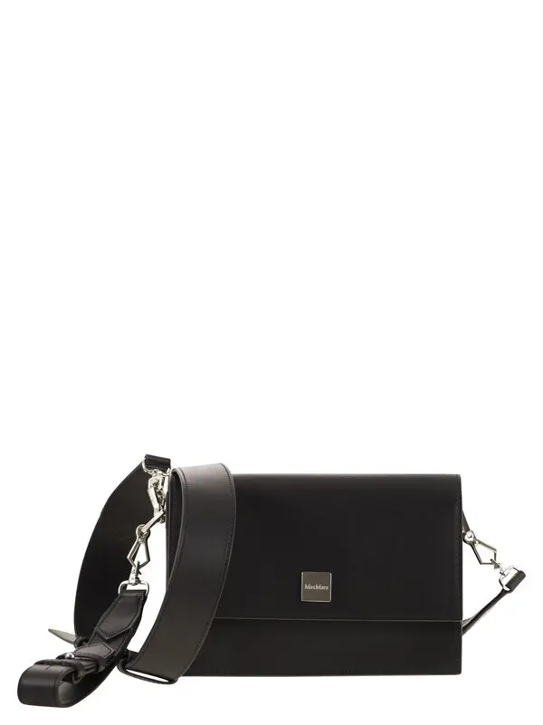 Max Mara Biancaroughs Small Leather Crossbody Bag - Black