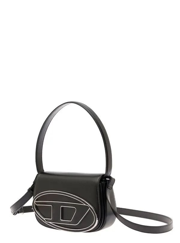 DIESEL® 1dr' Shoulder Bag In Leather - Black