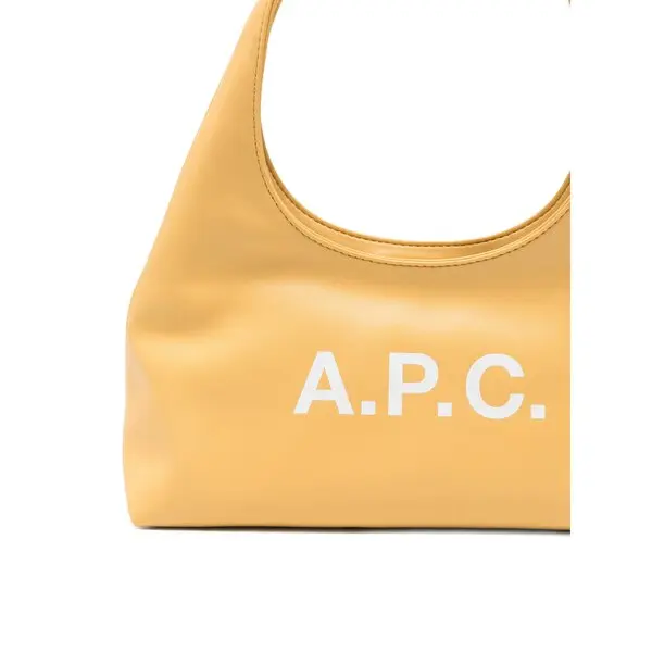 A.p.c. Top Handle Bag With Logo Lettering