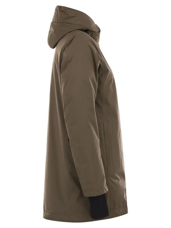 Herno A-shaped Down Jacket With Hood - Green