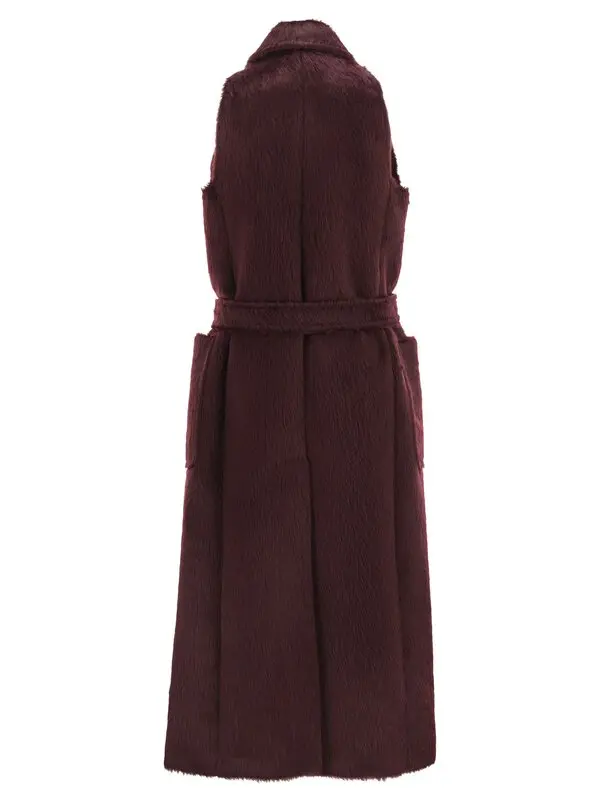 Max Mara Sleeveless Alpaca And Wool Coat