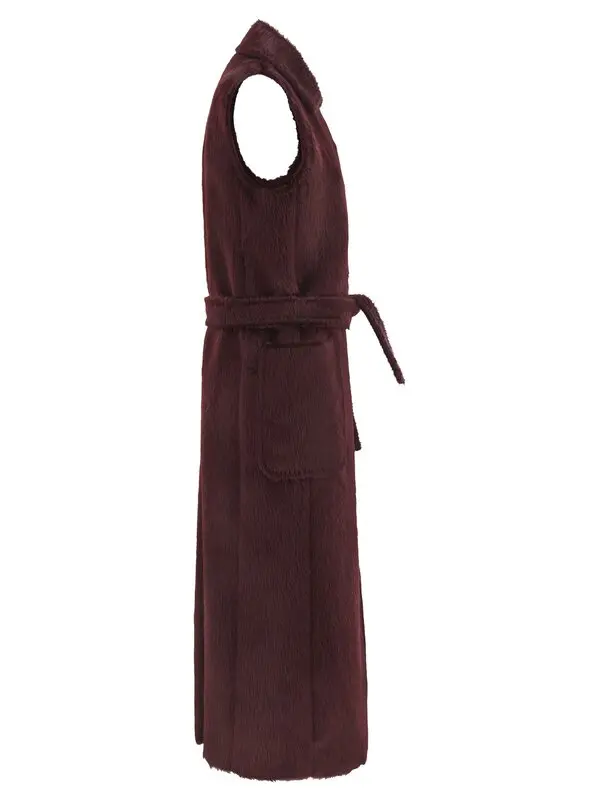 Max Mara Sleeveless Alpaca And Wool Coat