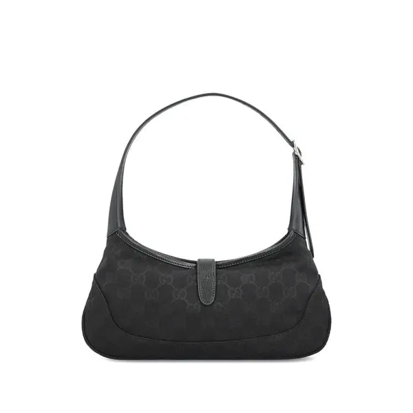 Gucci Gg Pattern Shoulder Bag - Black