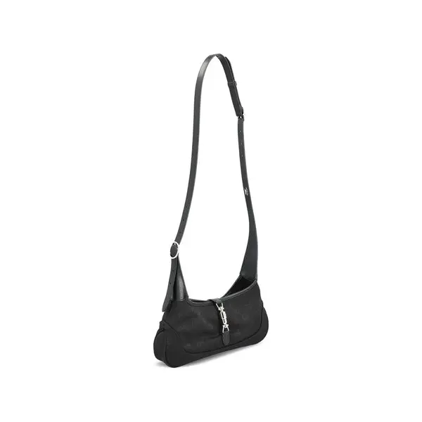 Gucci Gg Pattern Shoulder Bag - Black