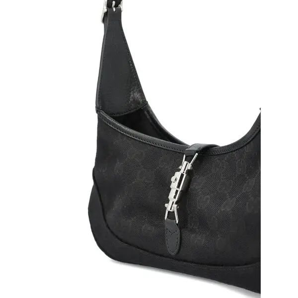 Gucci Gg Pattern Shoulder Bag - Black