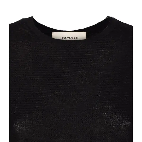 LISA YANG Cashmere T-shirt - Black