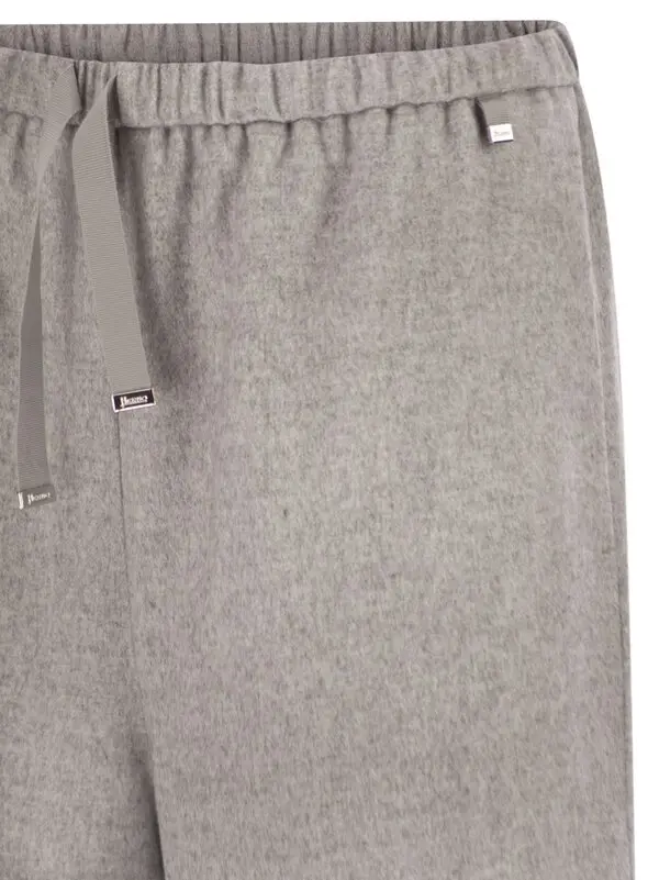 Herno Trousers In Cashmere And Silk