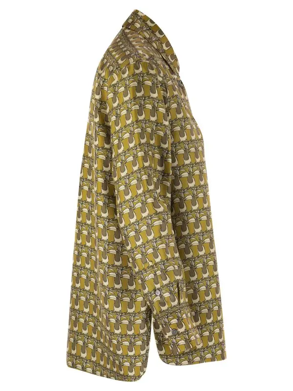 Max Mara Reversible Printed Silk Shirt