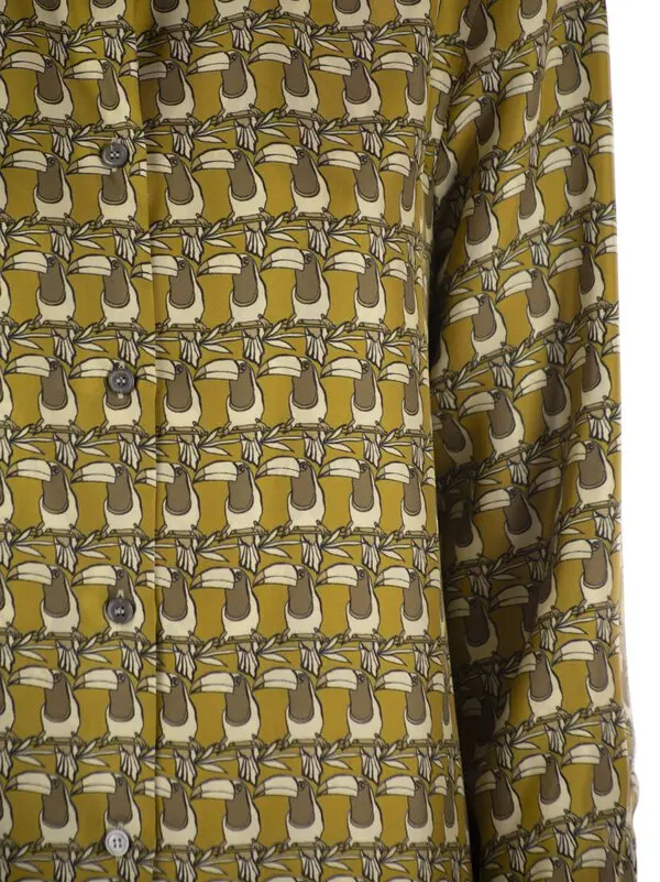 Max Mara Reversible Printed Silk Shirt
