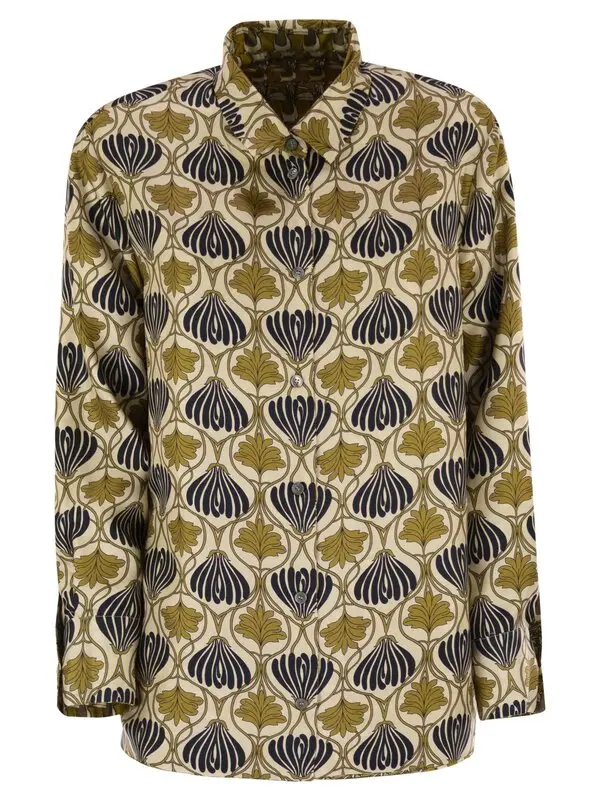 Max Mara Reversible Printed Silk Shirt