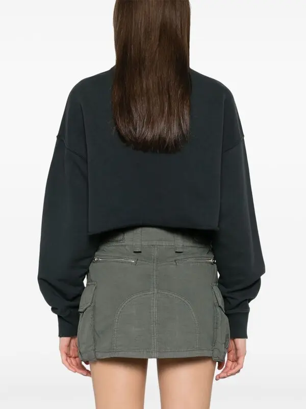 GOLDEN GOOSE Embellished Cropped Sweatshirt - Multicolor