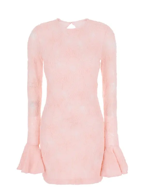 ROTATE BY BIRGER CHRISTENSEN Embroidered Floral Motif Dress - Multicolor