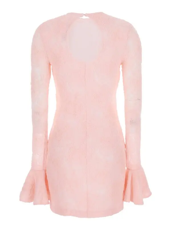 ROTATE BY BIRGER CHRISTENSEN Embroidered Floral Motif Dress - Multicolor