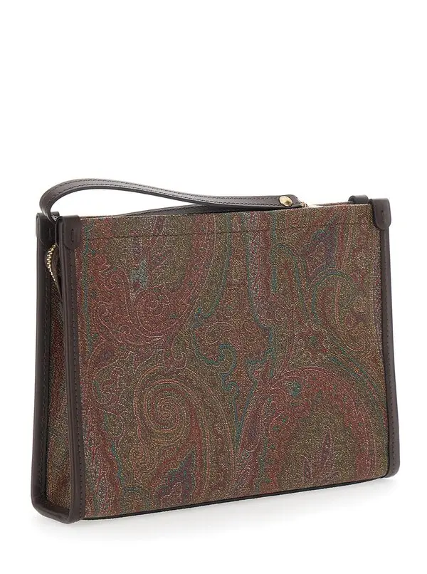 Etro Arnica Clutch With All-over Pattern - Multicolor