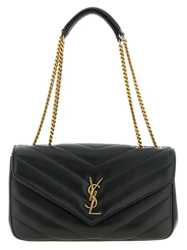 Saint Laurent Loulou Medium Shoulder Bag - Black
