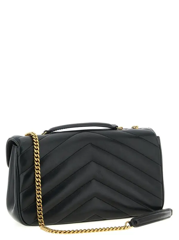Saint Laurent Loulou Medium Shoulder Bag - Black