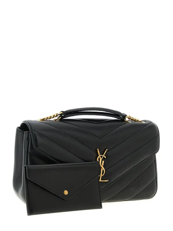 Saint Laurent Loulou Medium Shoulder Bag - Black