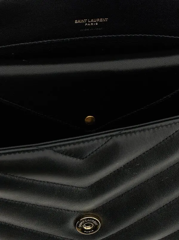 Saint Laurent Loulou Medium Shoulder Bag - Black