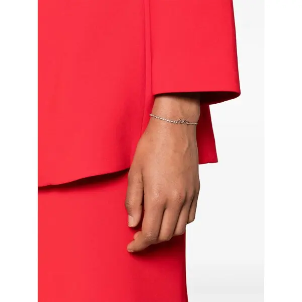 Saint Laurent Cable-link Chain Logo Tag Bracelet