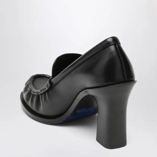 Burberry Cadet Leather Loafers With Heel