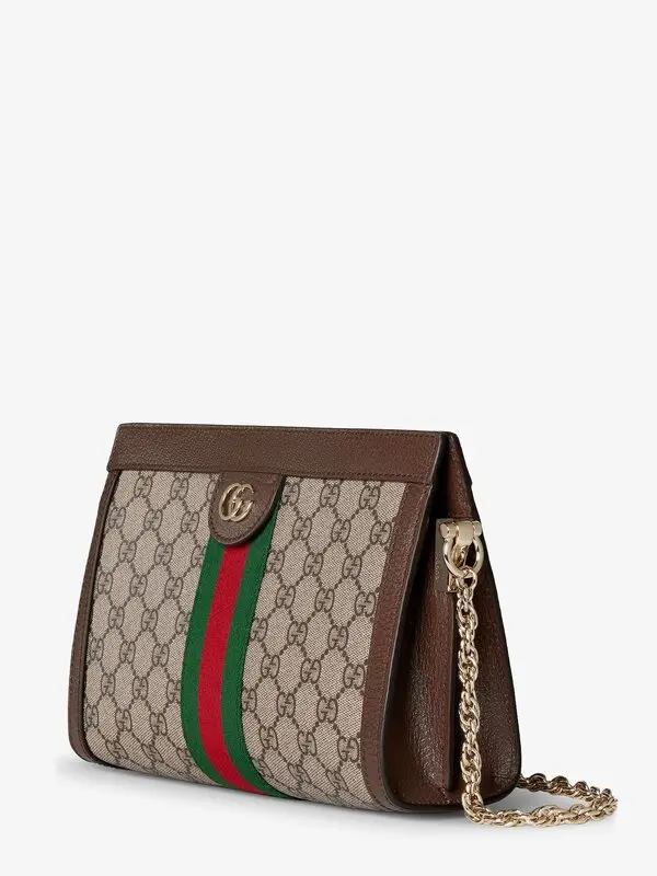 Gucci Ophidia Shoulder Bag In Coated Canvas