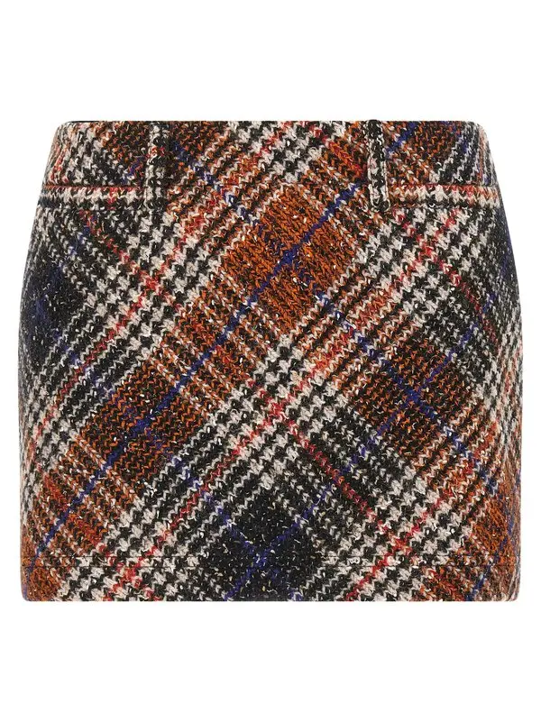 Missoni Tweed Checked Mini Skirt - Multicolor