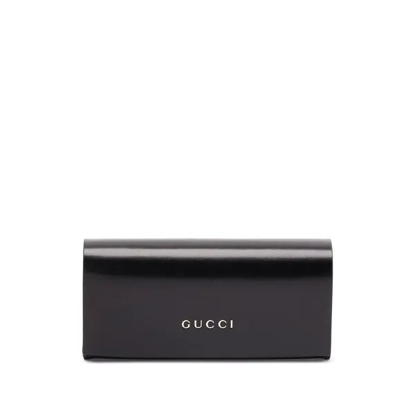 Gucci Rectangle Frame Sunglasses With Grey Tinted Lenses