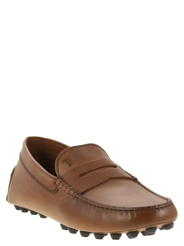 TOD'S Gommino Bubble Leather Loafers